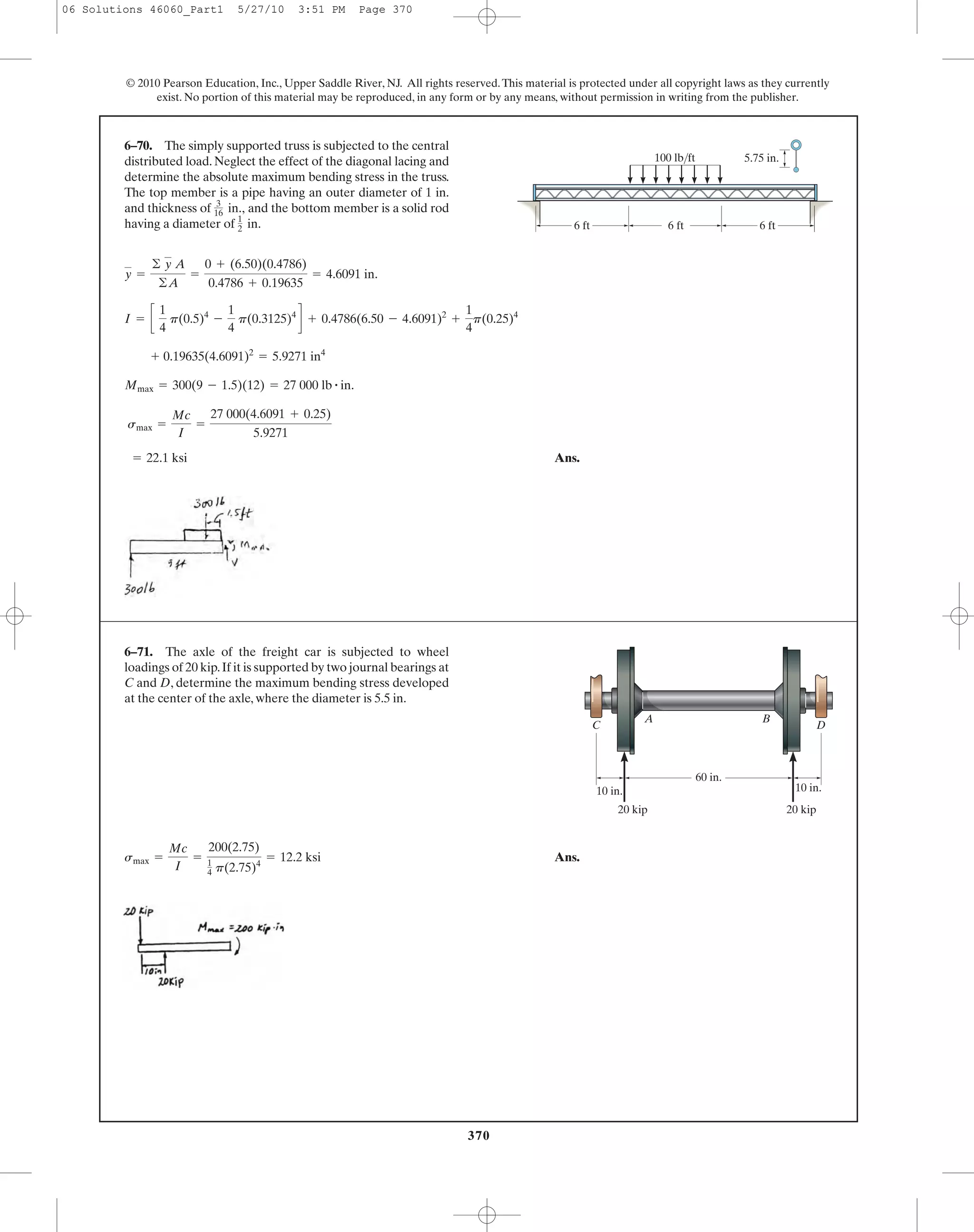 Ch06 07 pure bending & transverse shear | PDF
