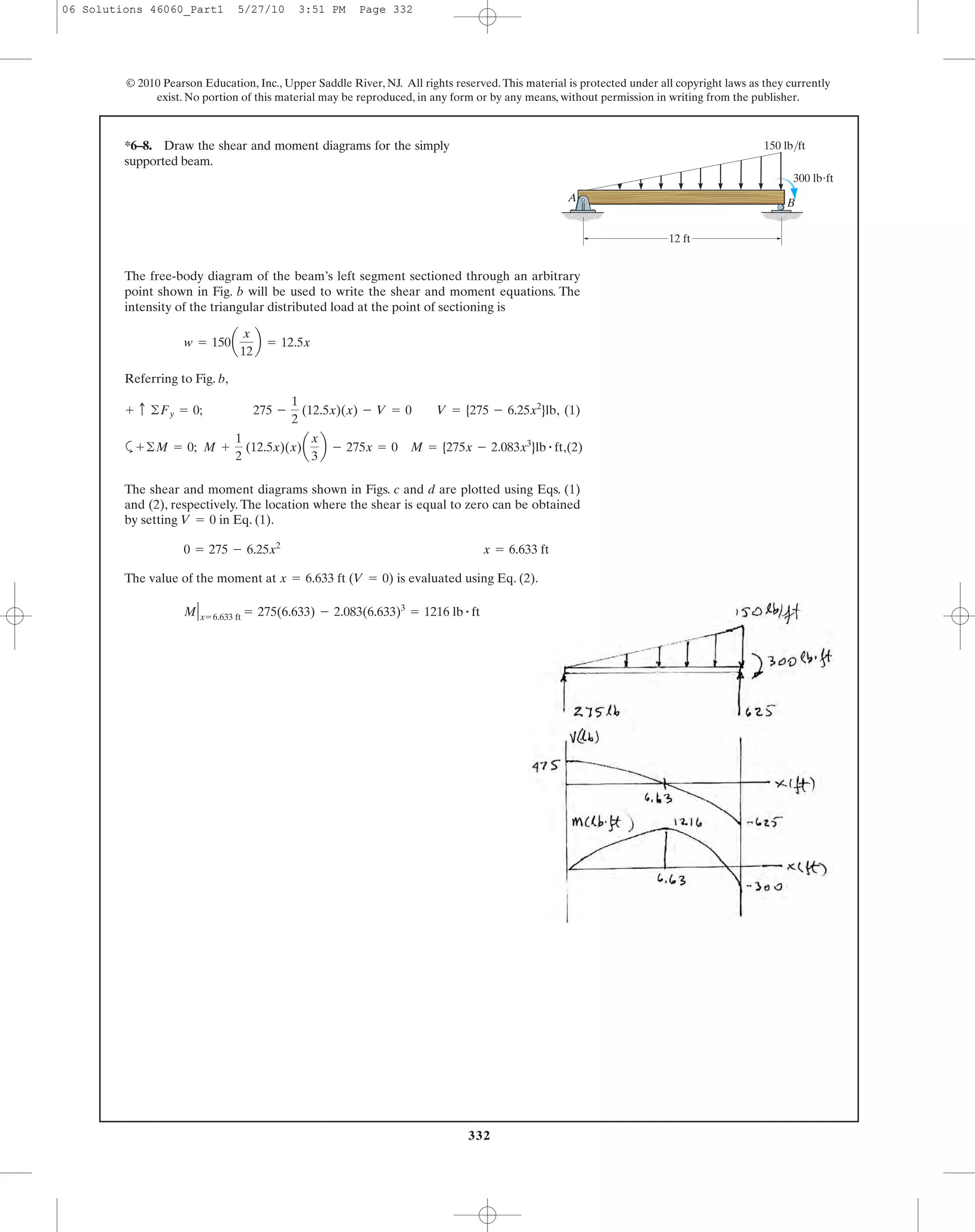 Ch06 07 pure bending & transverse shear | PDF