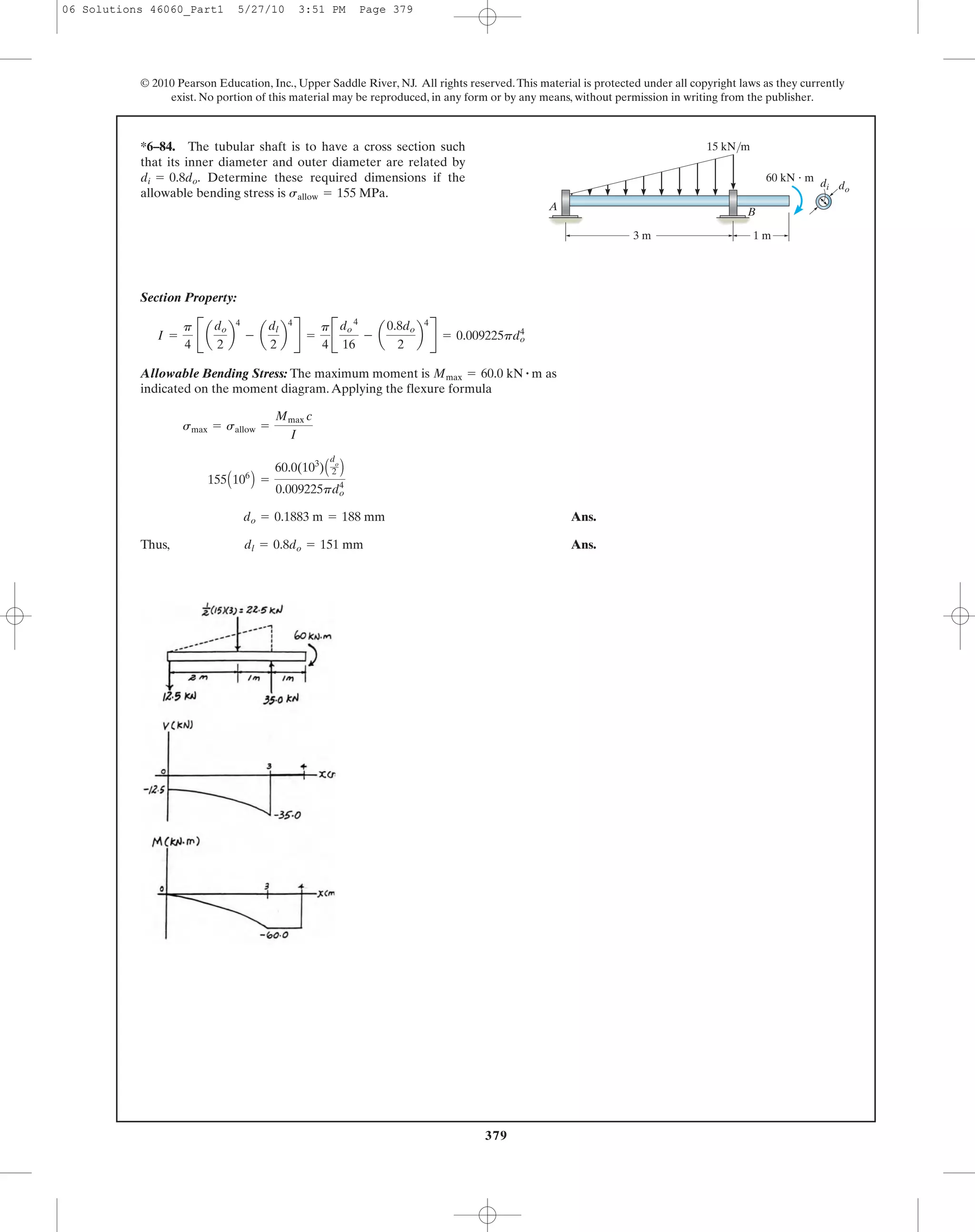 Ch06 07 pure bending & transverse shear | PDF