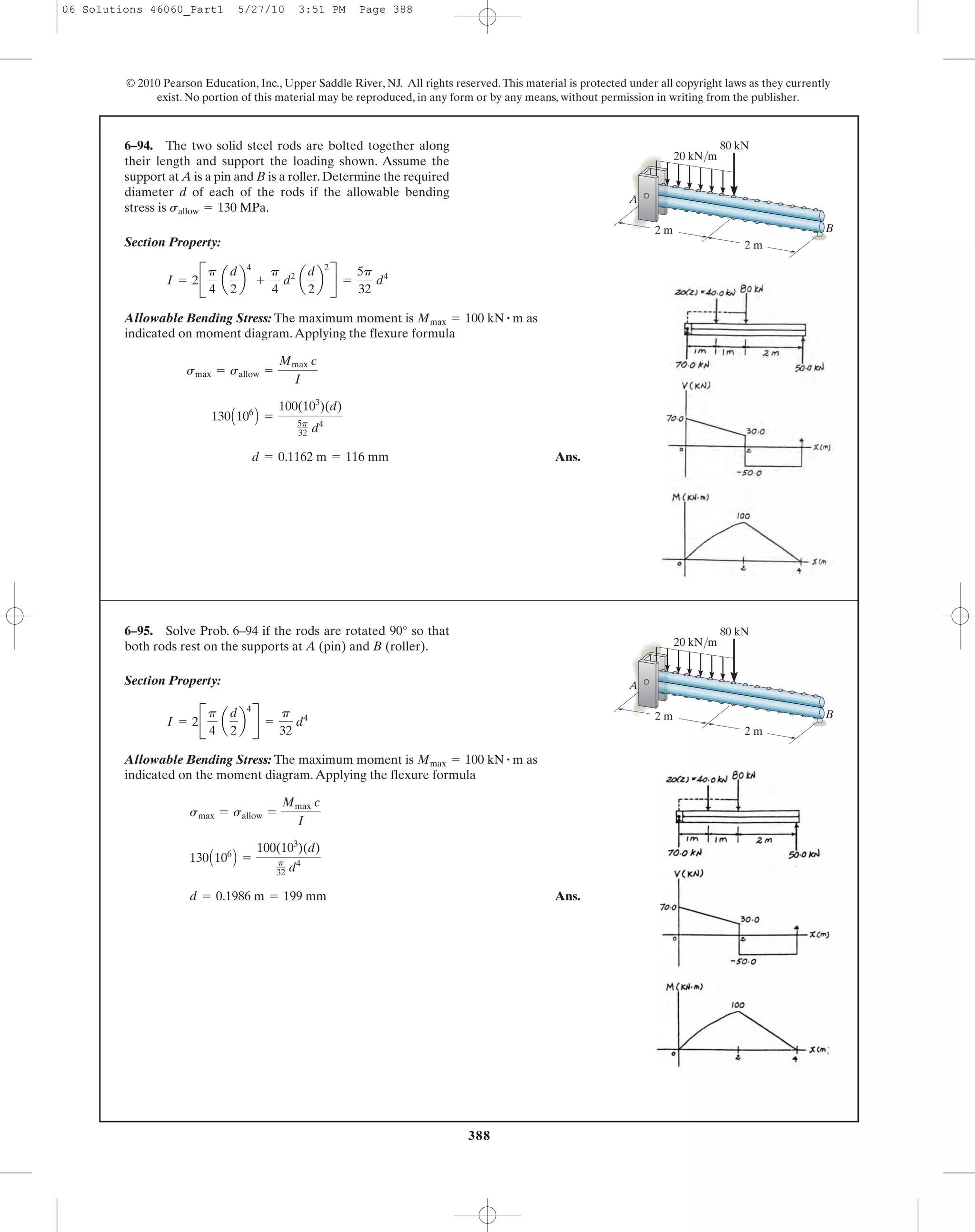 Ch06 07 pure bending & transverse shear | PDF