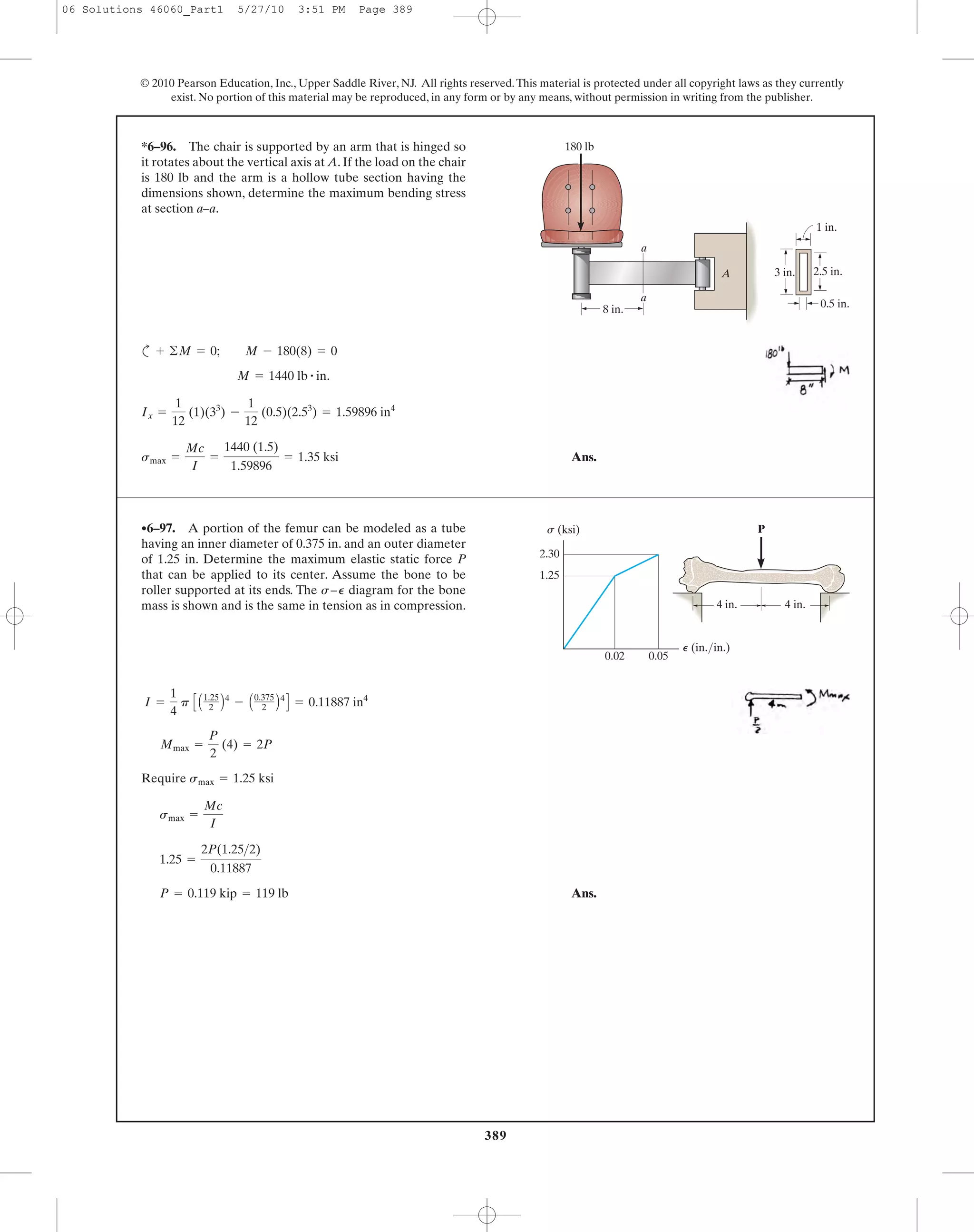 Ch06 07 pure bending & transverse shear | PDF