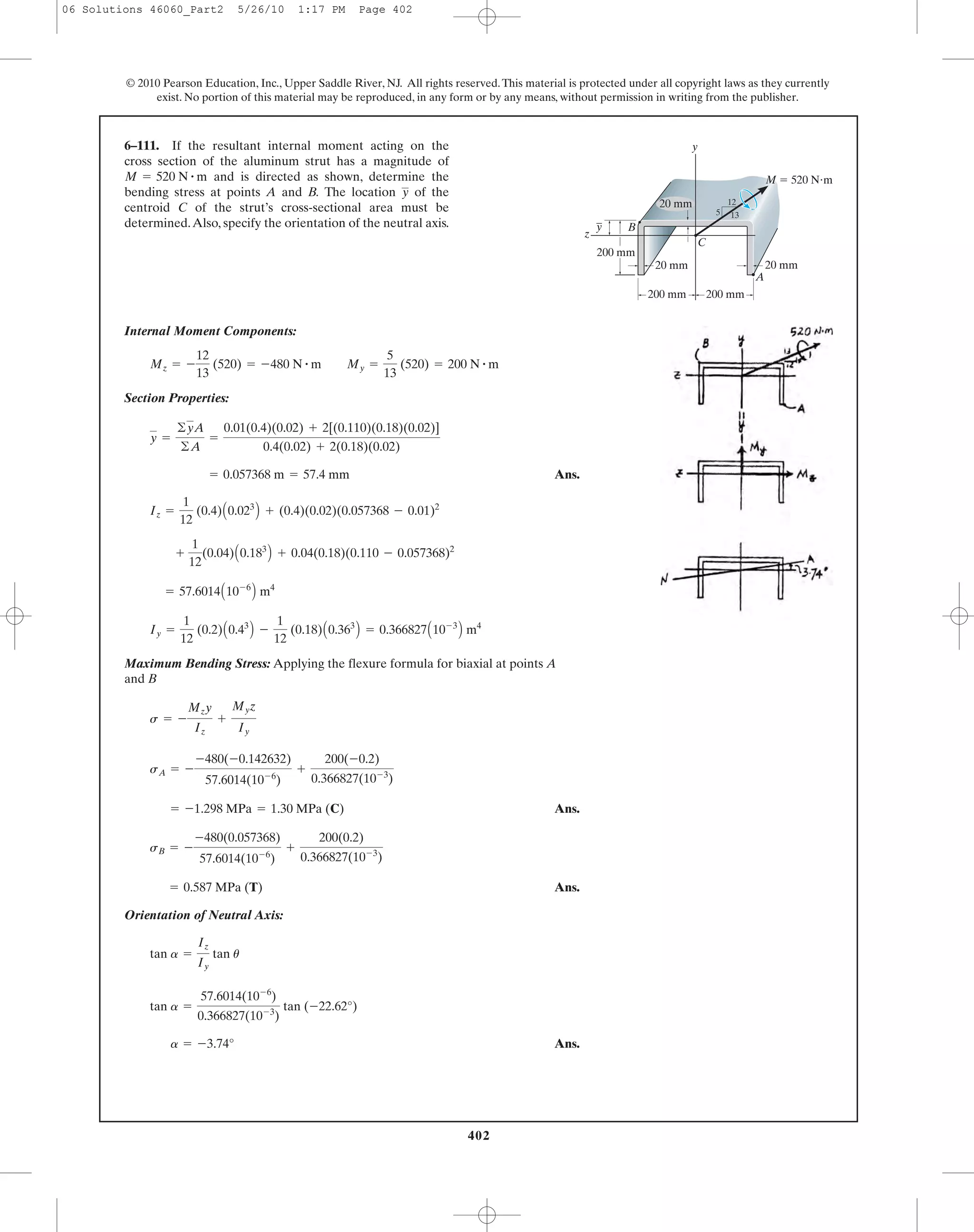 Ch06 07 pure bending & transverse shear | PDF