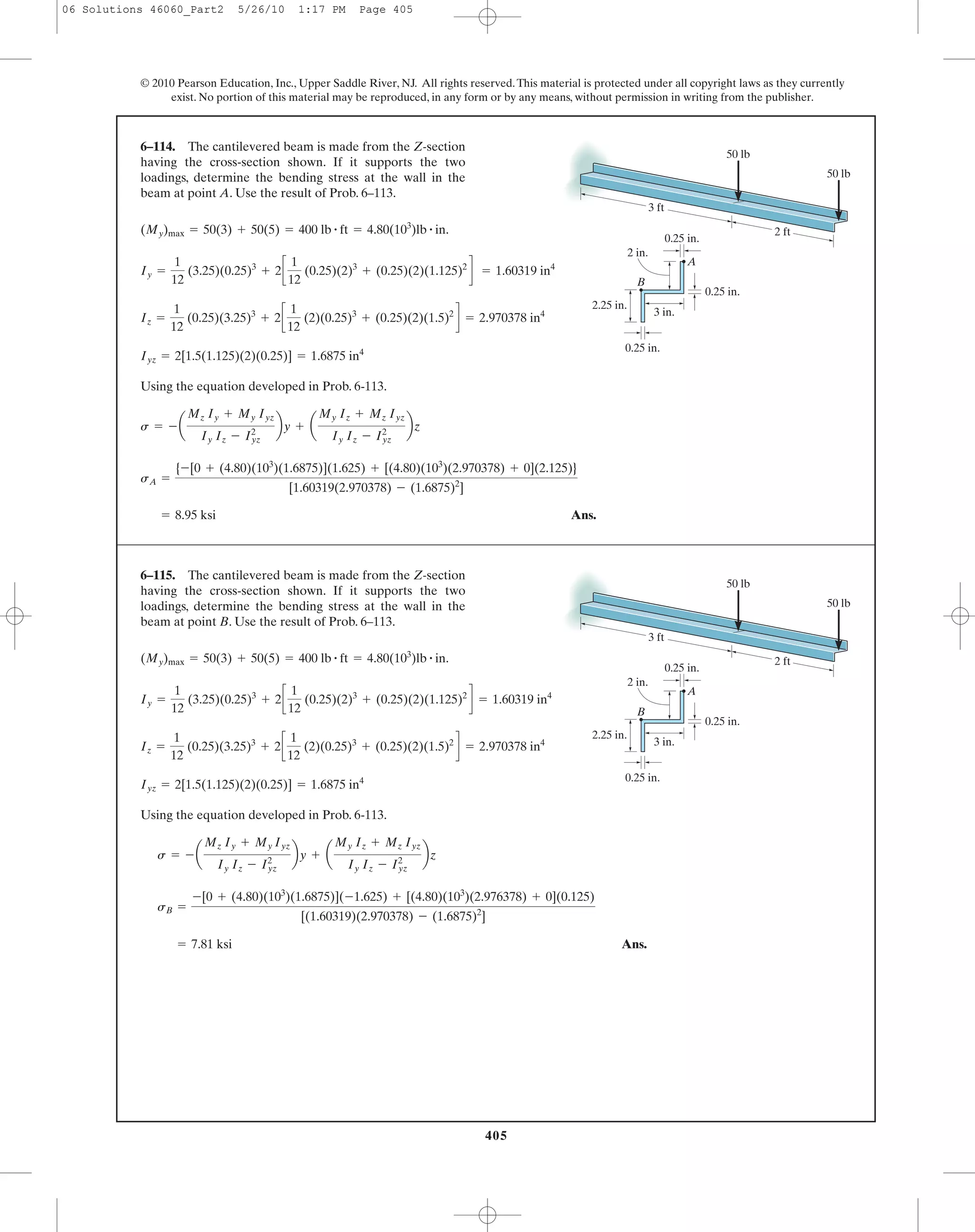 Ch06 07 pure bending & transverse shear | PDF