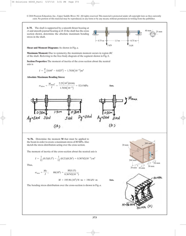 Ch06 07 pure bending & transverse shear | PDF