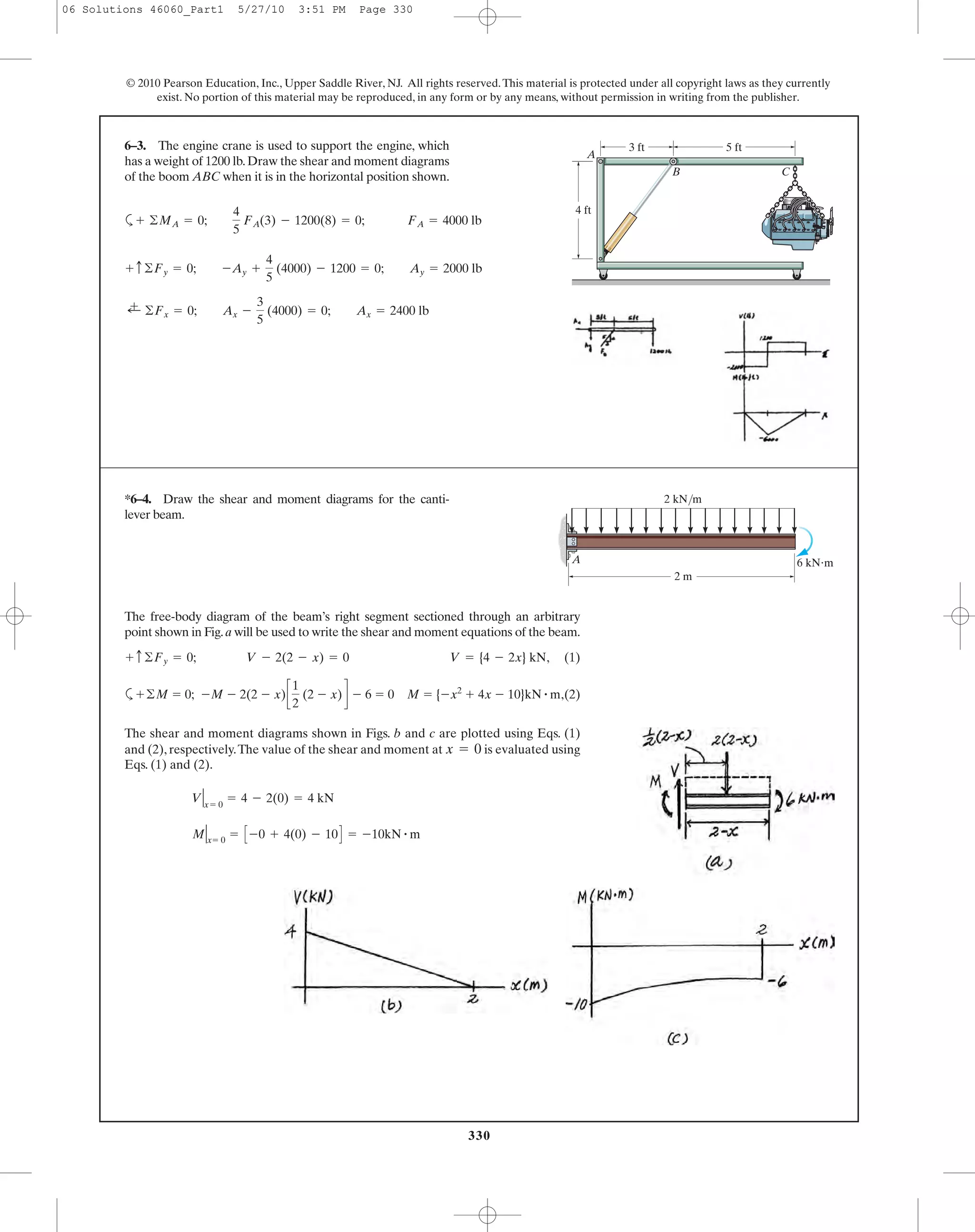 Ch06 07 pure bending transverse shear | PDF
