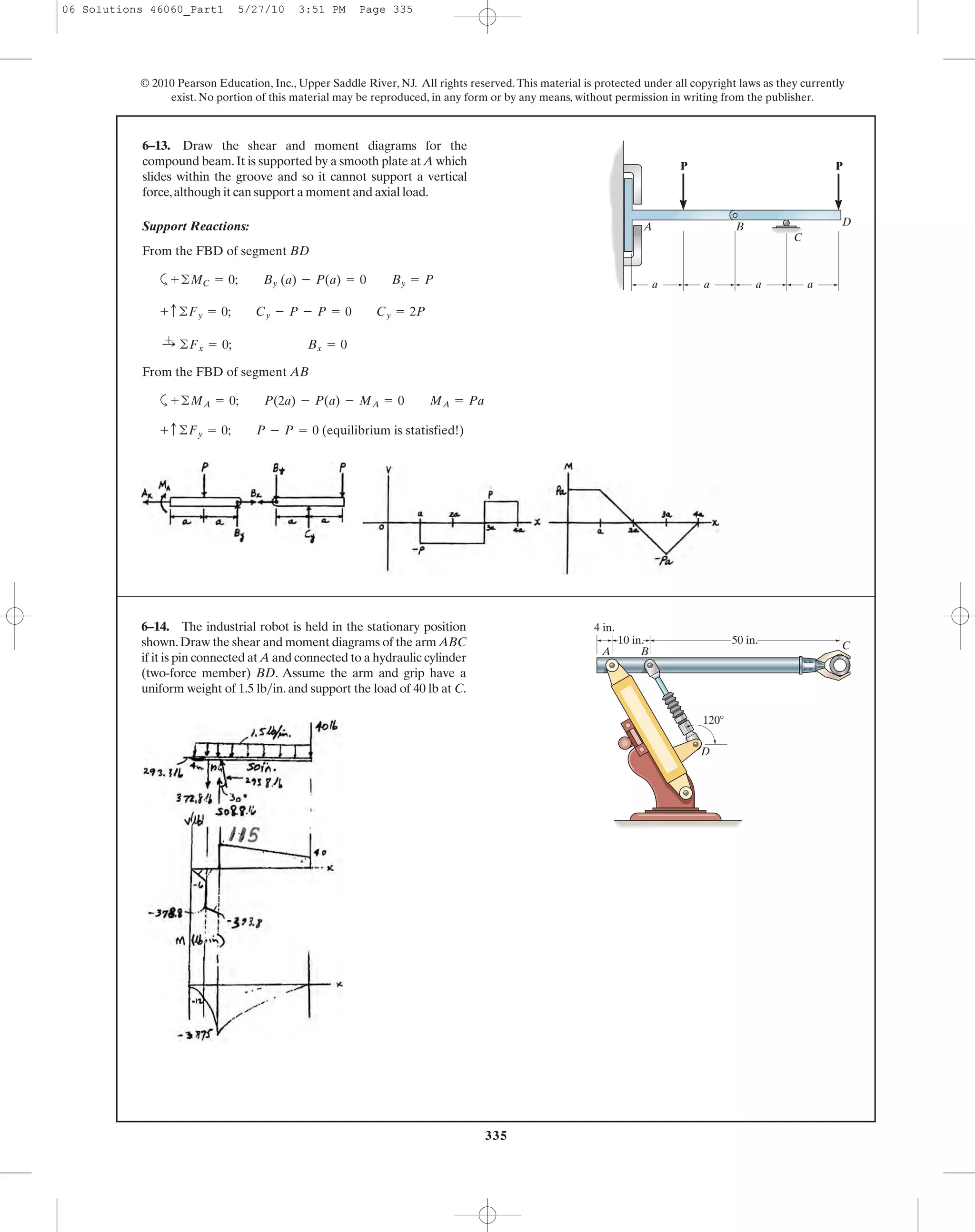 Ch06 07 pure bending transverse shear | PDF