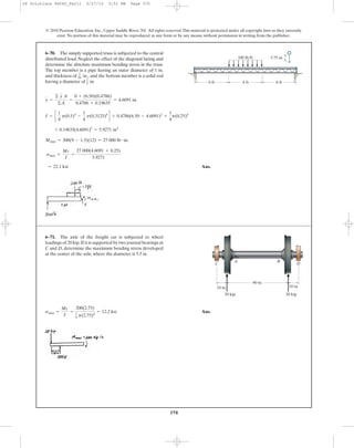 Ch06 07 pure bending transverse shear | PDF