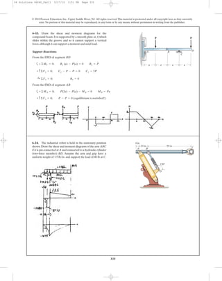 Ch06 07 pure bending transverse shear | PDF
