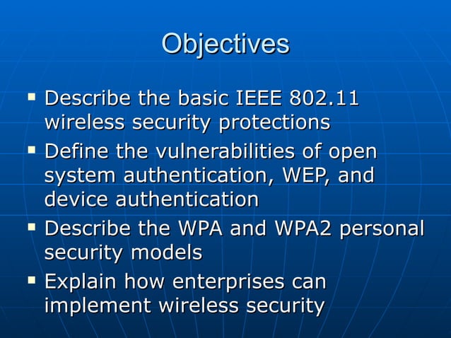 Ch06 Wireless Network Security | PPT