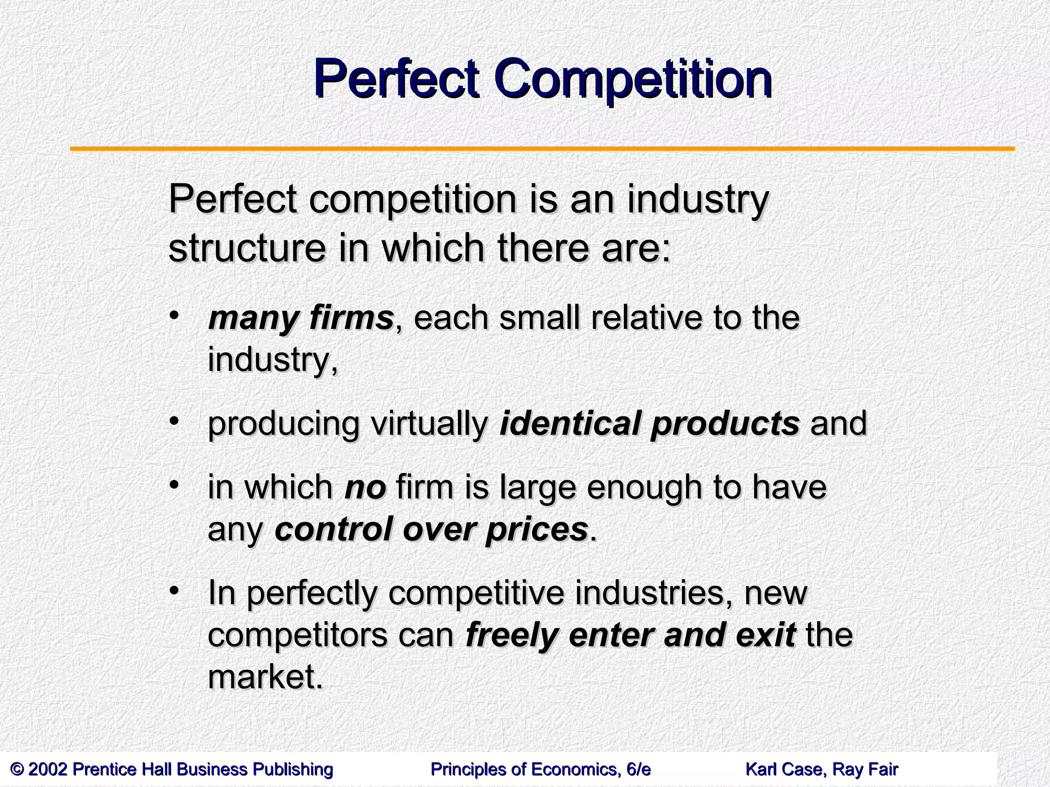 The Production Process: The Behavior of Profit Maximizing Firms | PPT