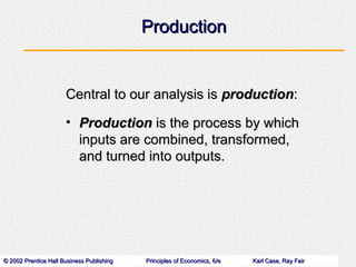 The Production Process: The Behavior of Profit Maximizing Firms | PPT