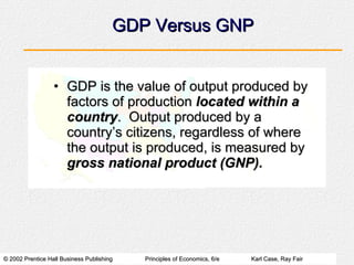 Measuring National Output and National Income | PPT
