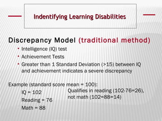 Chapter 6: Learning Disabilities | PPT