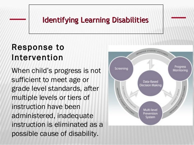 Chapter 6: Learning Disabilities