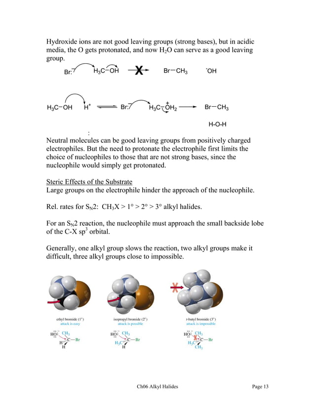 Ch06. alkyl halides | PDF | Chemistry | Science