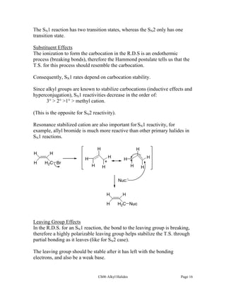 Ch06. alkyl halides | PDF