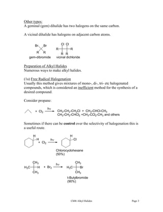 Ch06. alkyl halides | PDF