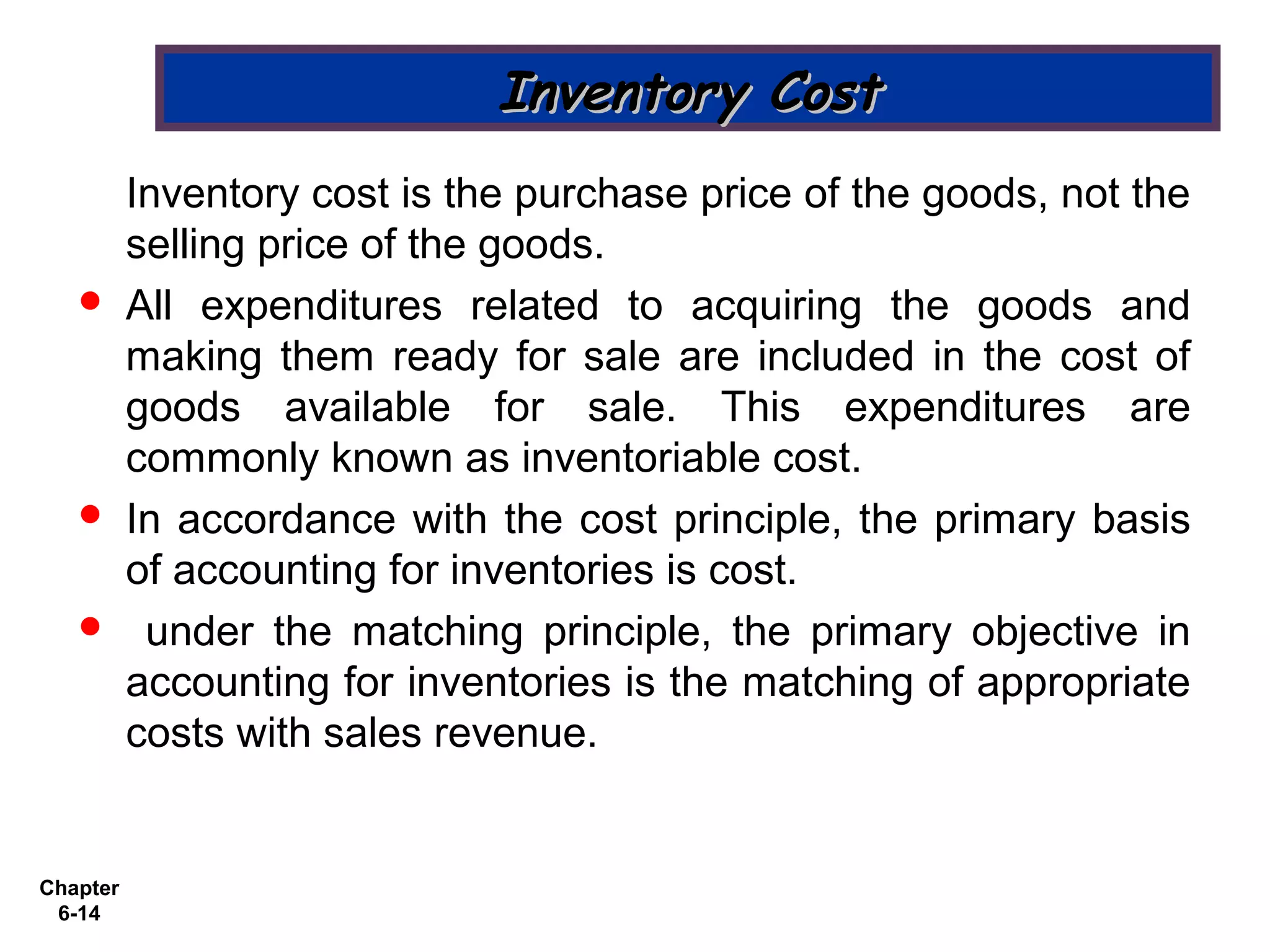 Accounting Principles-10th edition-Ch06 | PPT