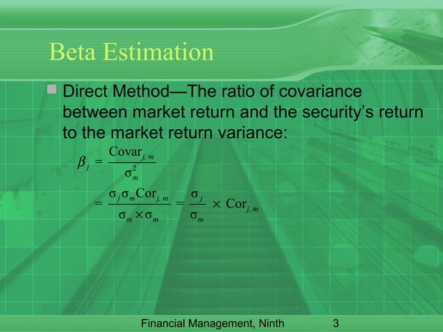 Beta Estimation and The Cost of Equity | PPT