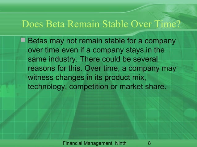 Beta Estimation and The Cost of Equity | PPT