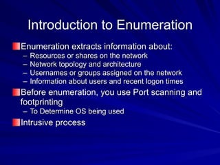 Ch 6: Enumeration | PDF