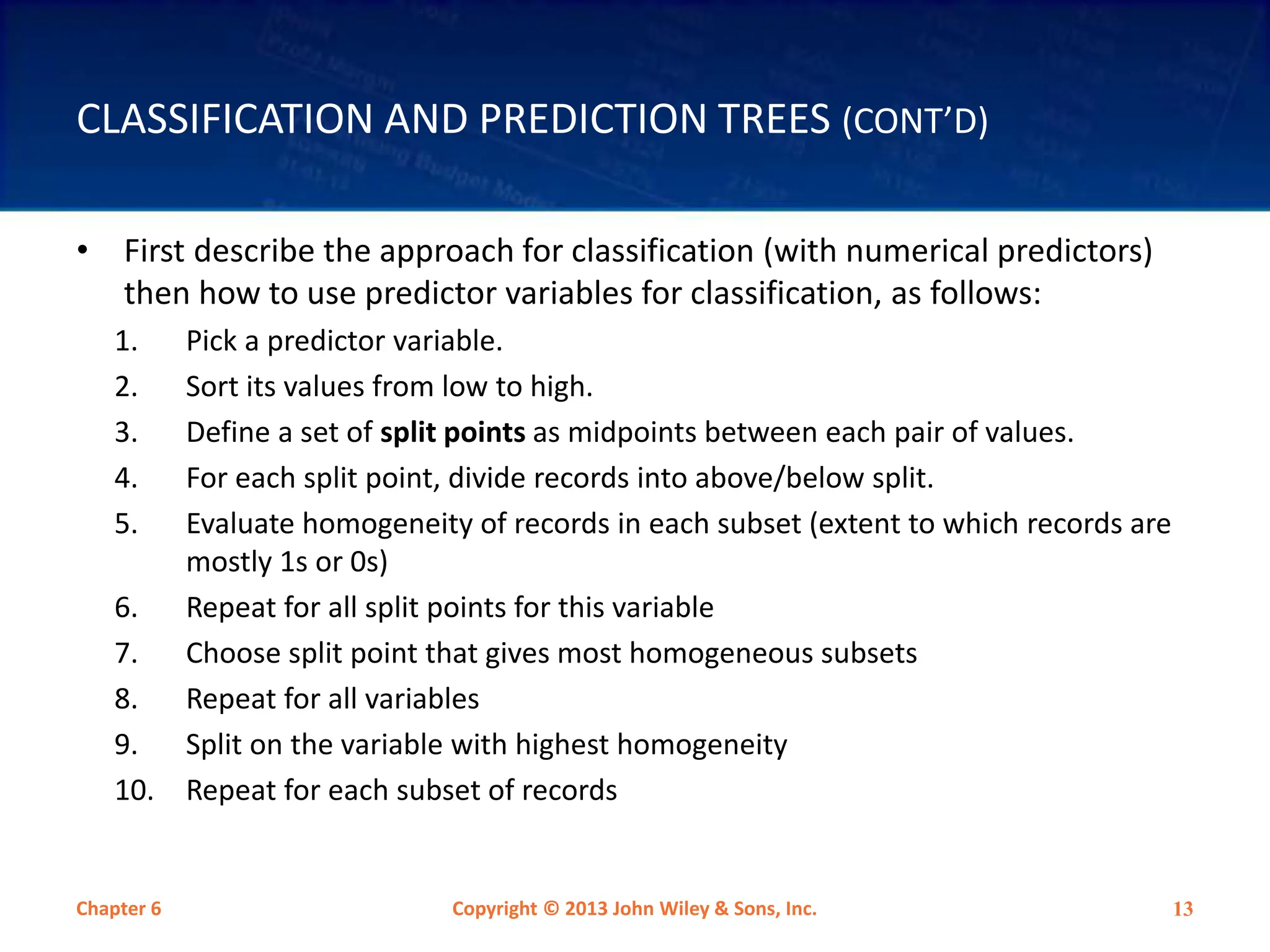 Chapter 6- Classification and Prediction Methods | PPT