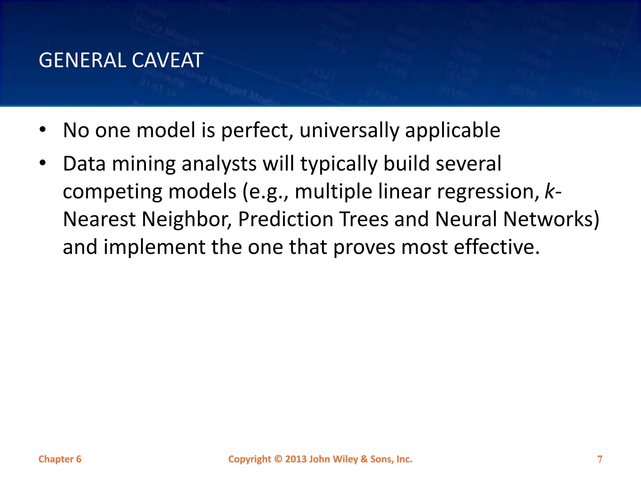Chapter 6- Classification and Prediction Methods | PPT