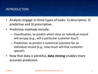 Chapter 6- Classification and Prediction Methods | PPT