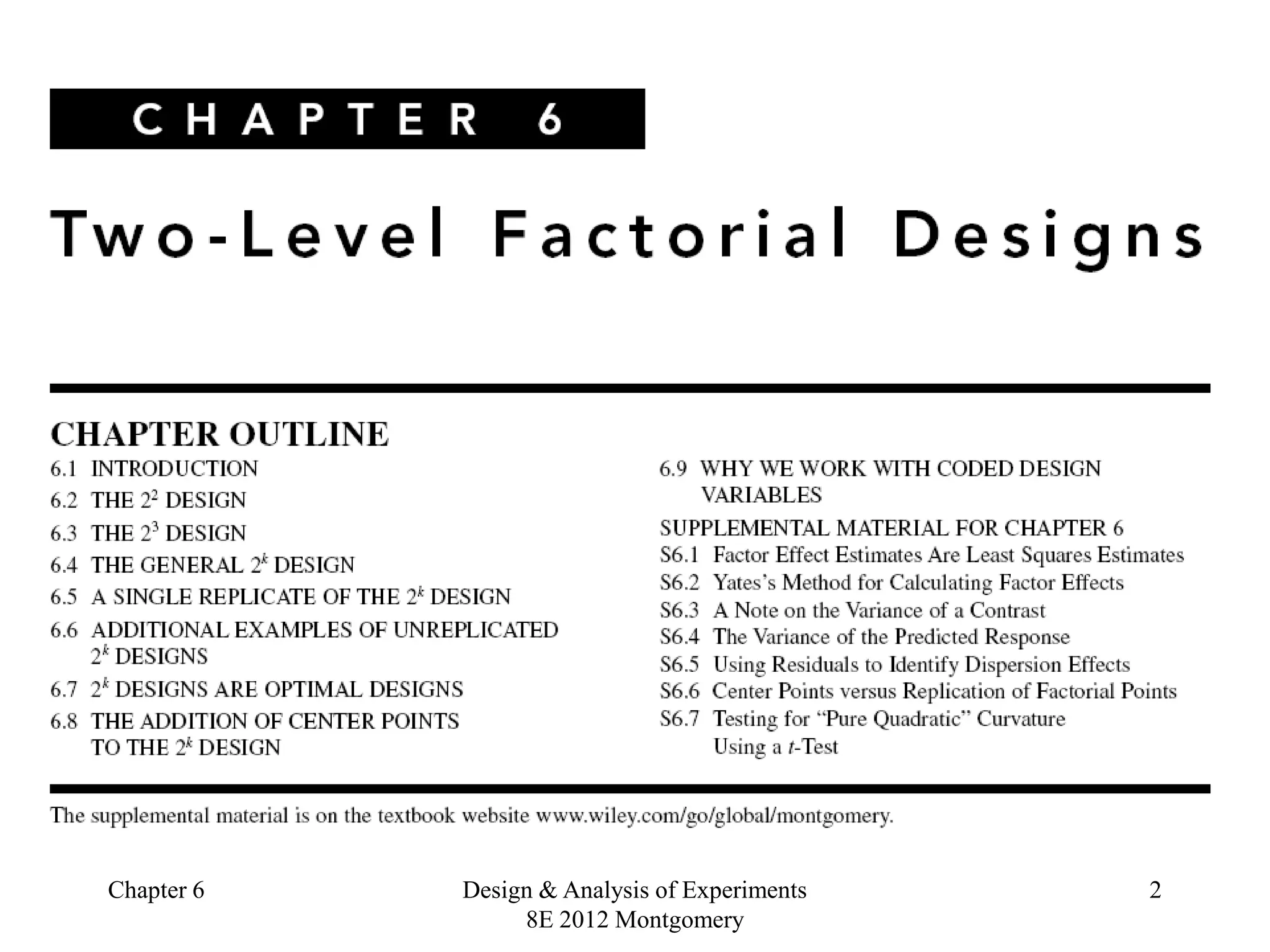 ch06 solution design of experiment for eng | PPT