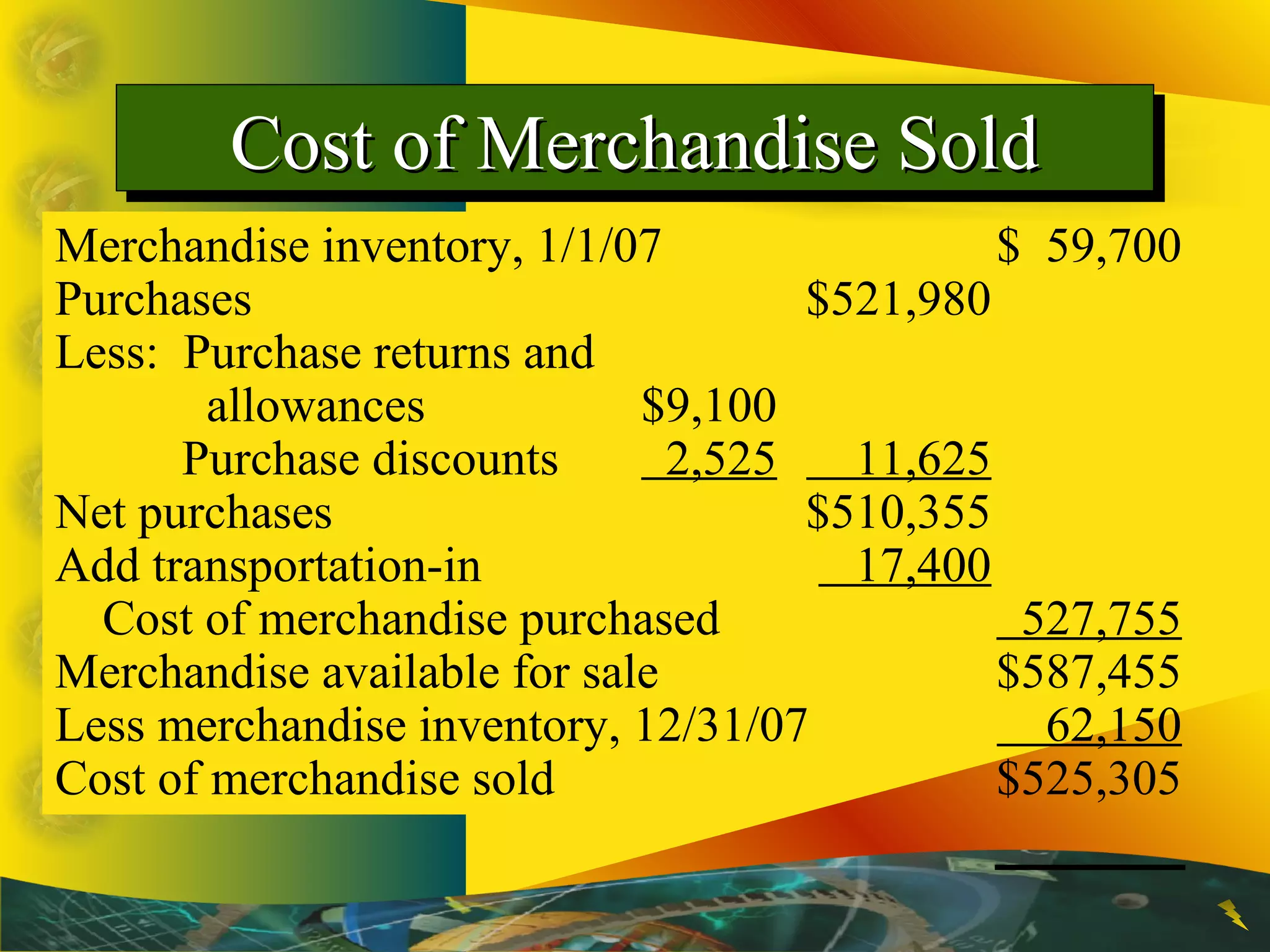 Ch06 accounting for merchandising business, intro accounting, 21st ...
