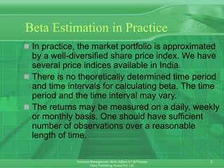 Ch_06 - Beta Estimation and The Cost of Equity.ppt