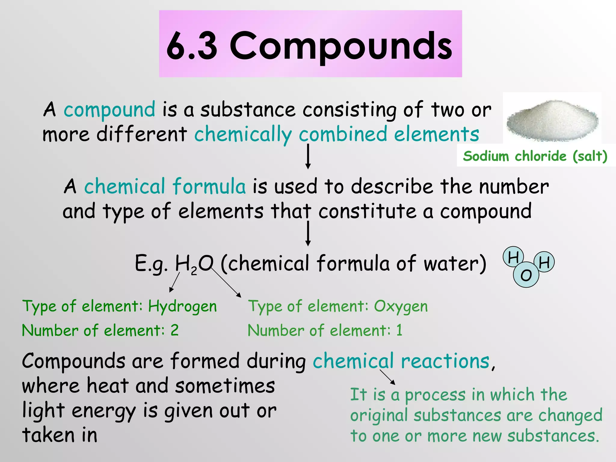 Ch06 elements, compounds & mixtures | PPT