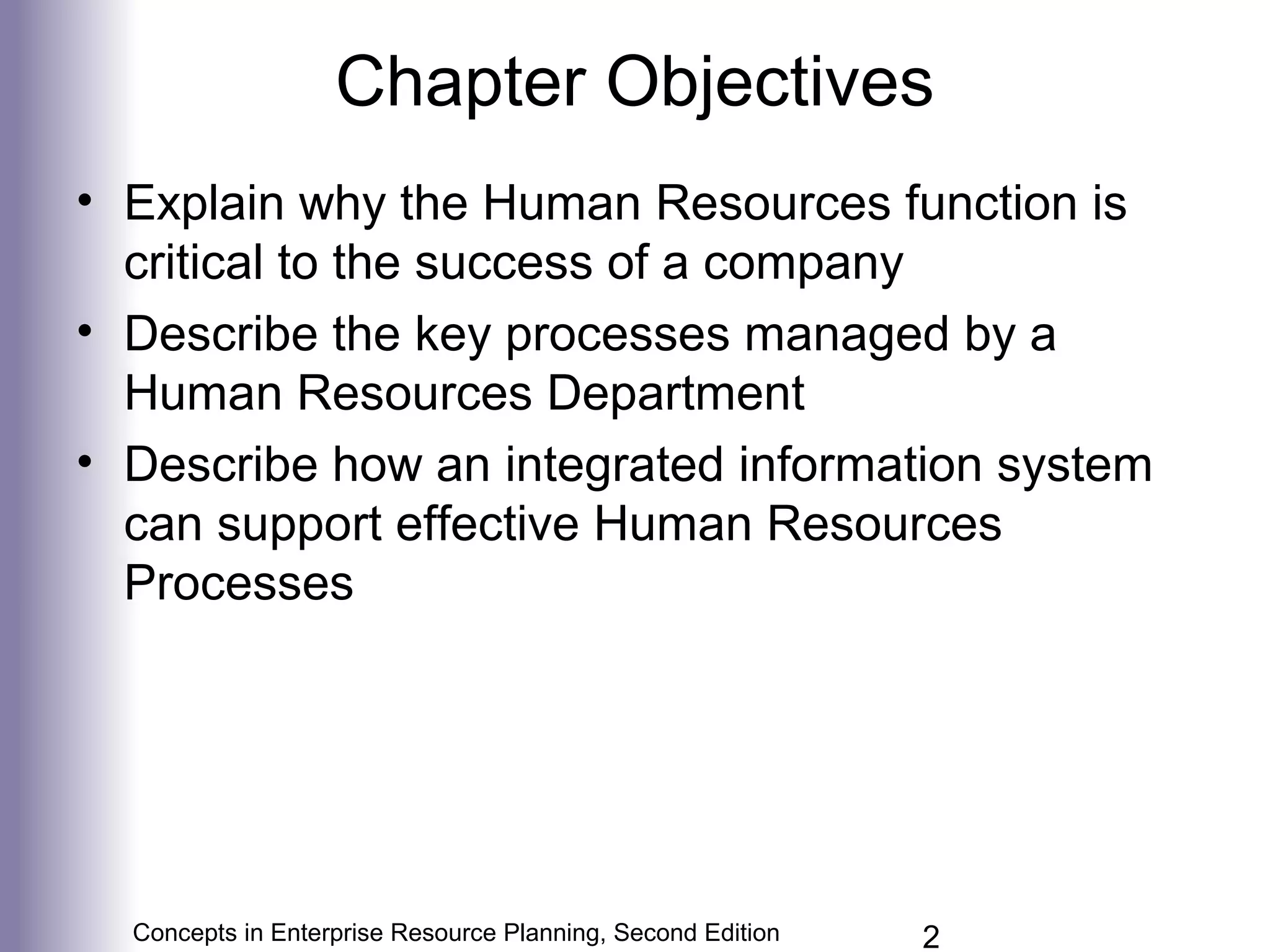 Chapter 6: Human Resources Processes with ERP | PPT