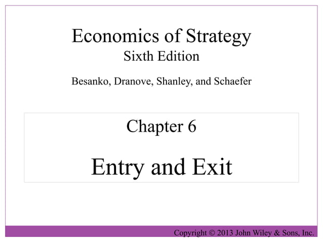 ch06_2 - Pricing Strategies - Entry and Exit | PPT