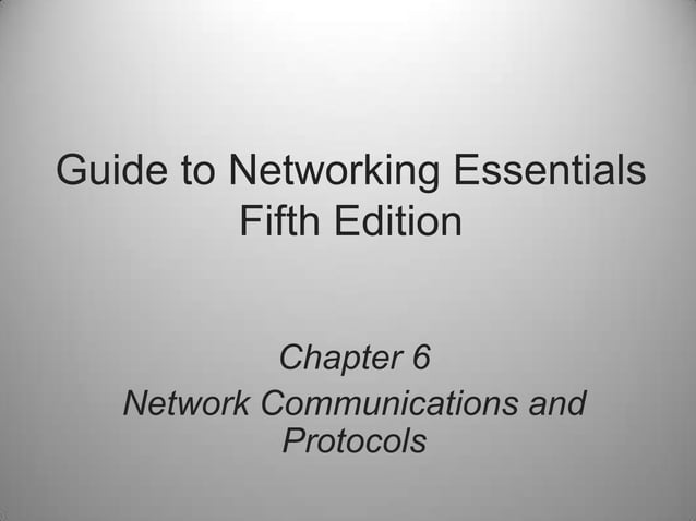 Chapter 6 - Networking | PPTX