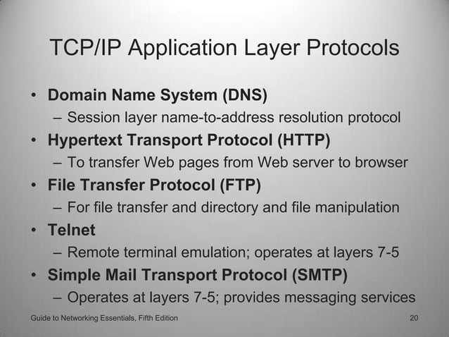 Chapter 6 - Networking | PPTX