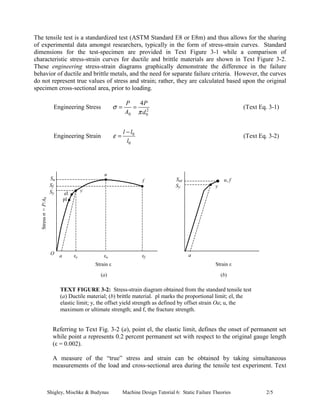 Ch06 introduction to_static_failure_theories | PDF