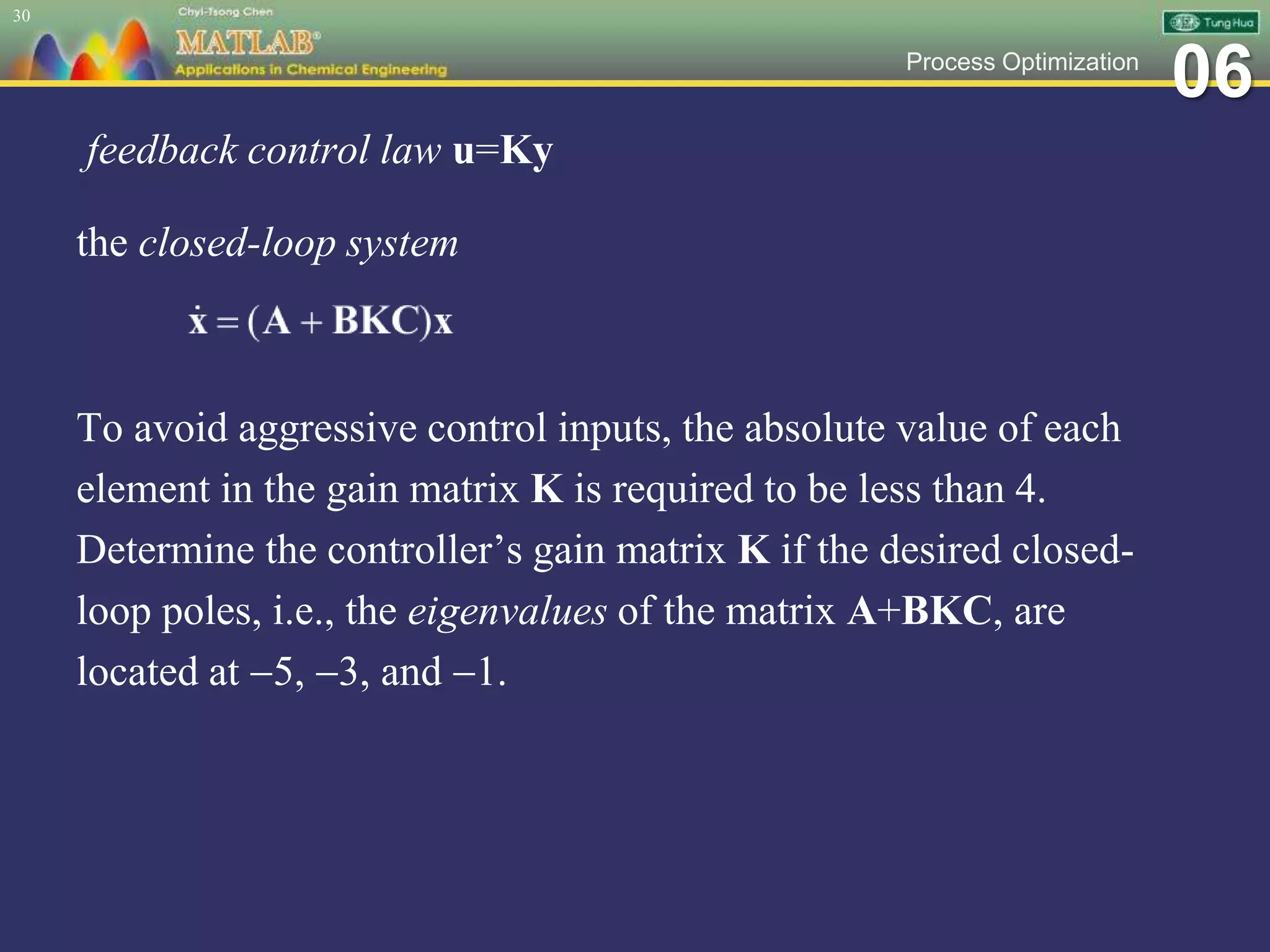 Ch 06 MATLAB Applications in Chemical Engineering_陳奇中教授教學投影片 | PPT