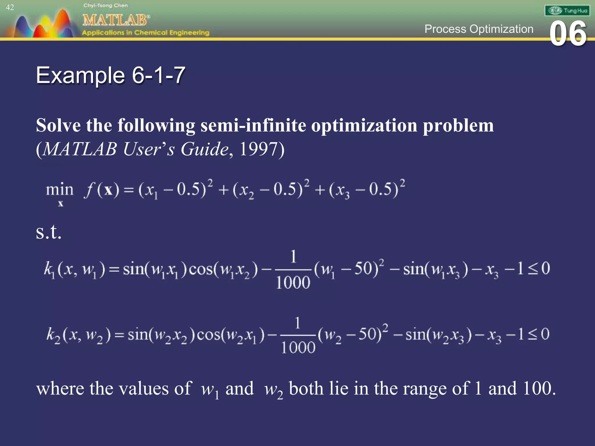 Ch 06 MATLAB Applications in Chemical Engineering_陳奇中教授教學投影片 | PPT