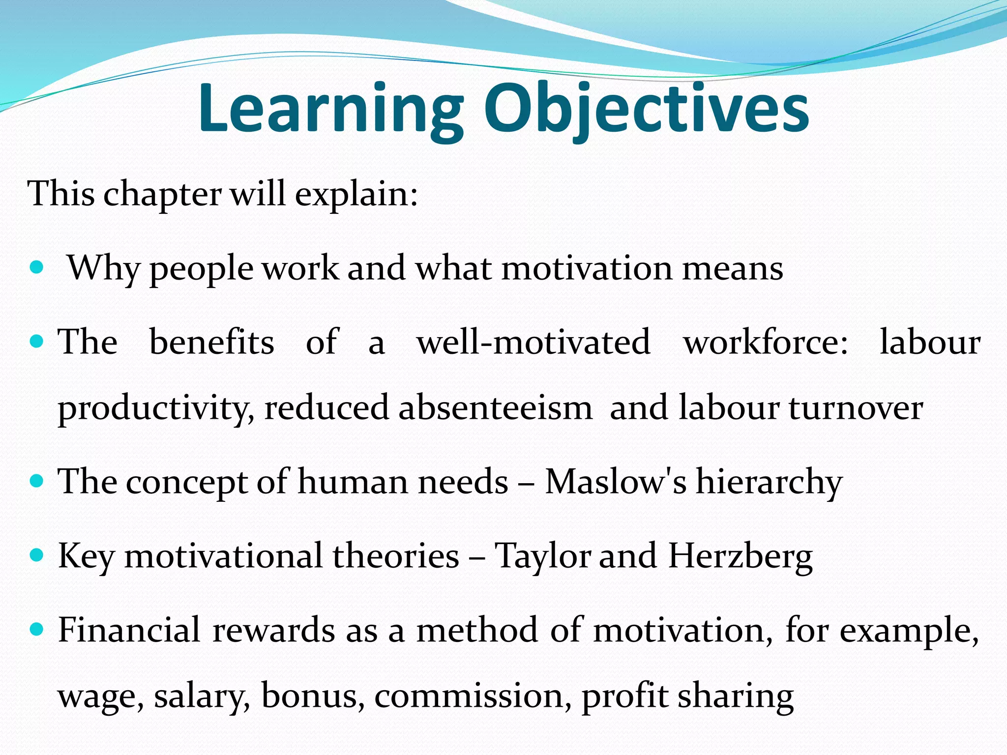 CH06 Motivating employees.pptx | Career Advice | Careers