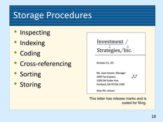 Ch06 records management | PPT