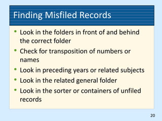Ch06 records management | PPT