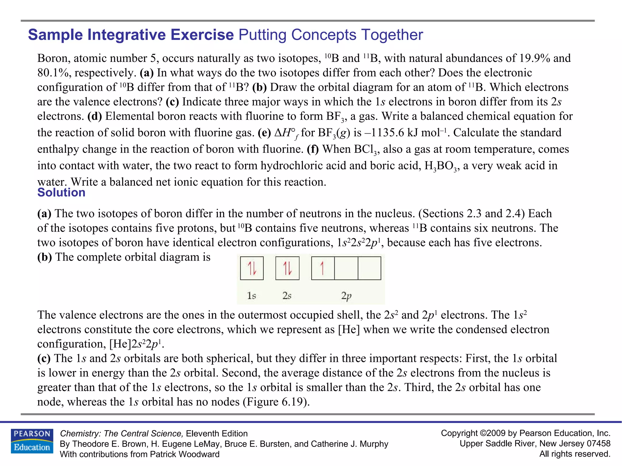 AP Chemistry Chapter 6 Sample Exercise | PPT