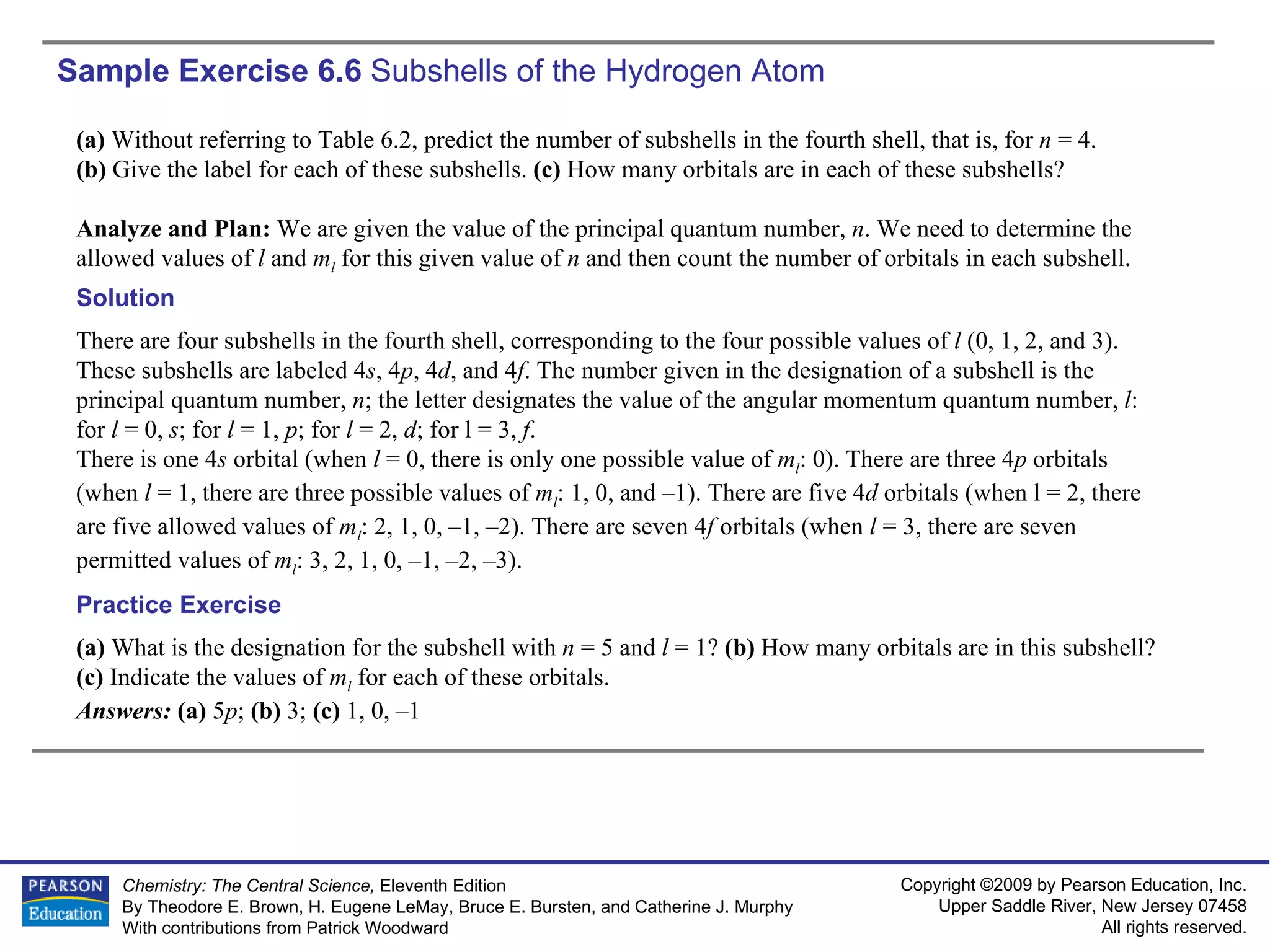 AP Chemistry Chapter 6 Sample Exercise | PPT