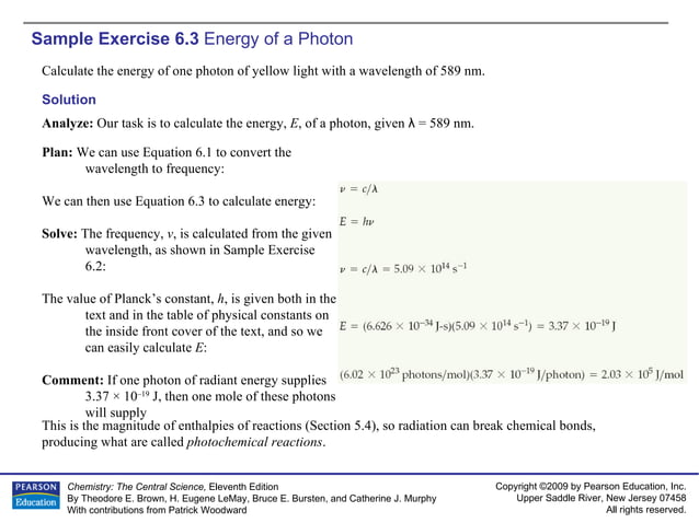 AP Chemistry Chapter 6 Sample Exercise | PPT