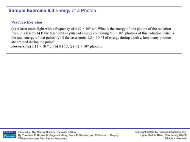 AP Chemistry Chapter 6 Sample Exercise | PPT