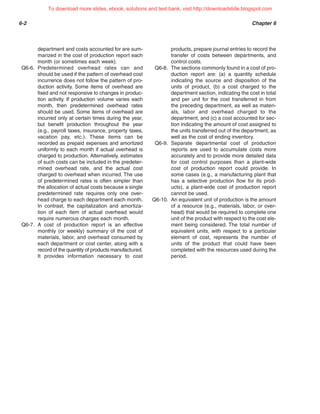 Ch06 Managerial accounting aiou mba mcom 8508 | PDF
