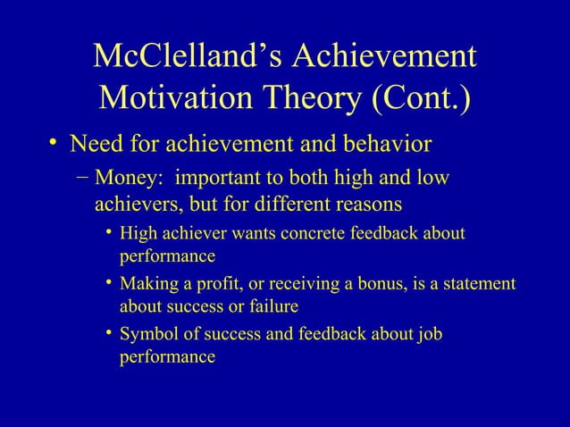 mcclelland theory of motivation | PPT