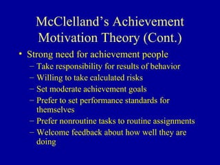 mcclelland theory of motivation | PPT
