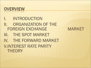 FOREIGN EXCHANGE MARKET | PPT